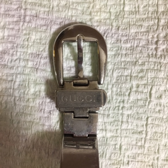 Gucci | Accessories | Gucci Silver Bangle And Buckle Watch | Poshmark
